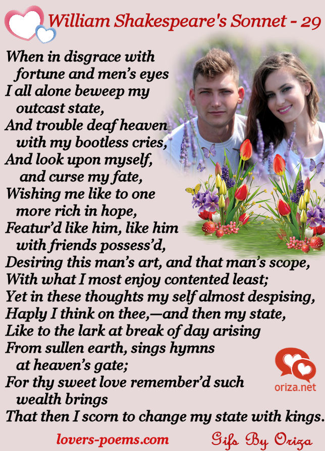 Good morning! – William Shakespeare’s Sonnet – 29